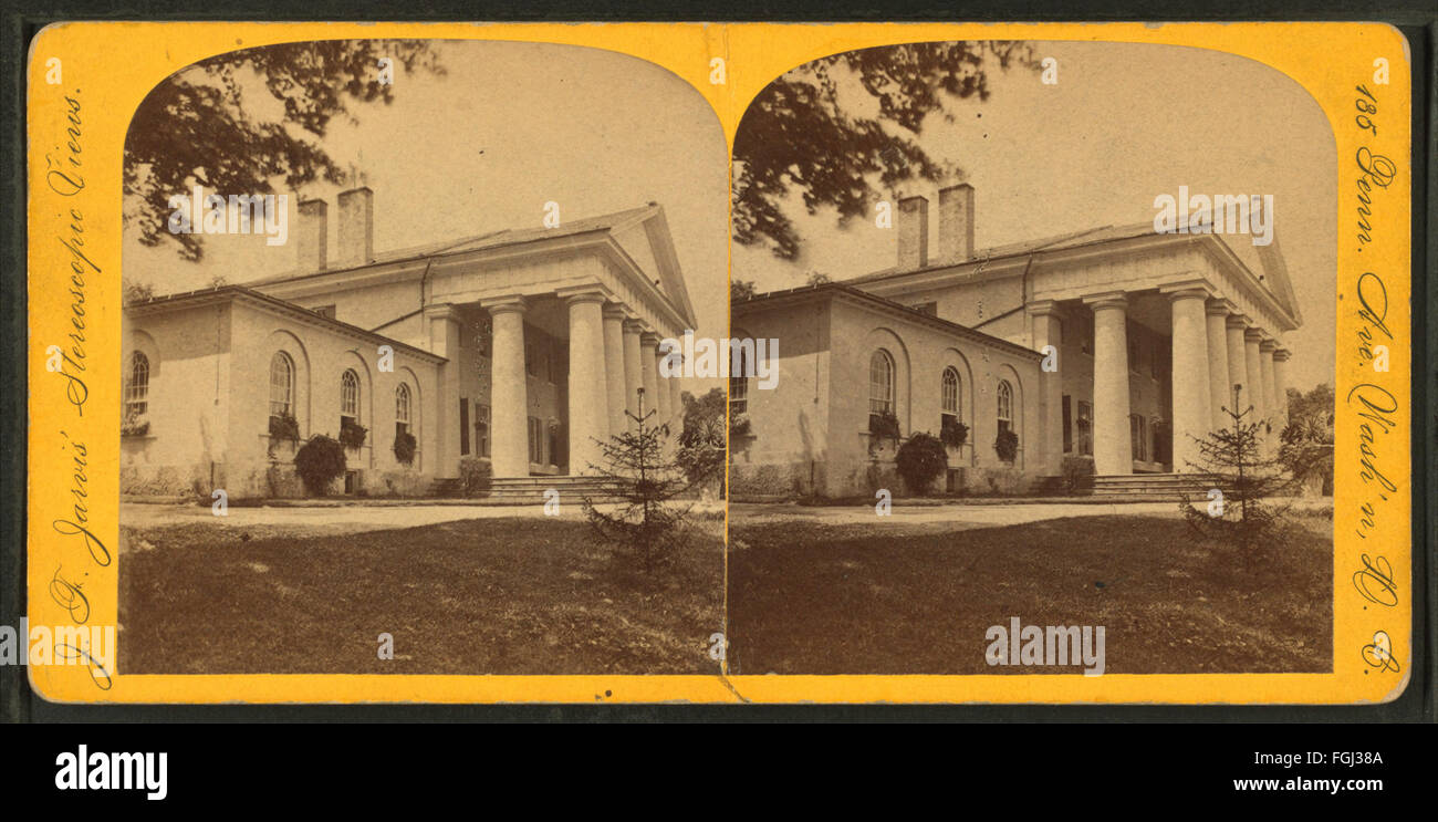 This photograph by John F. Jarvis depicts Arlington House, a historic ...