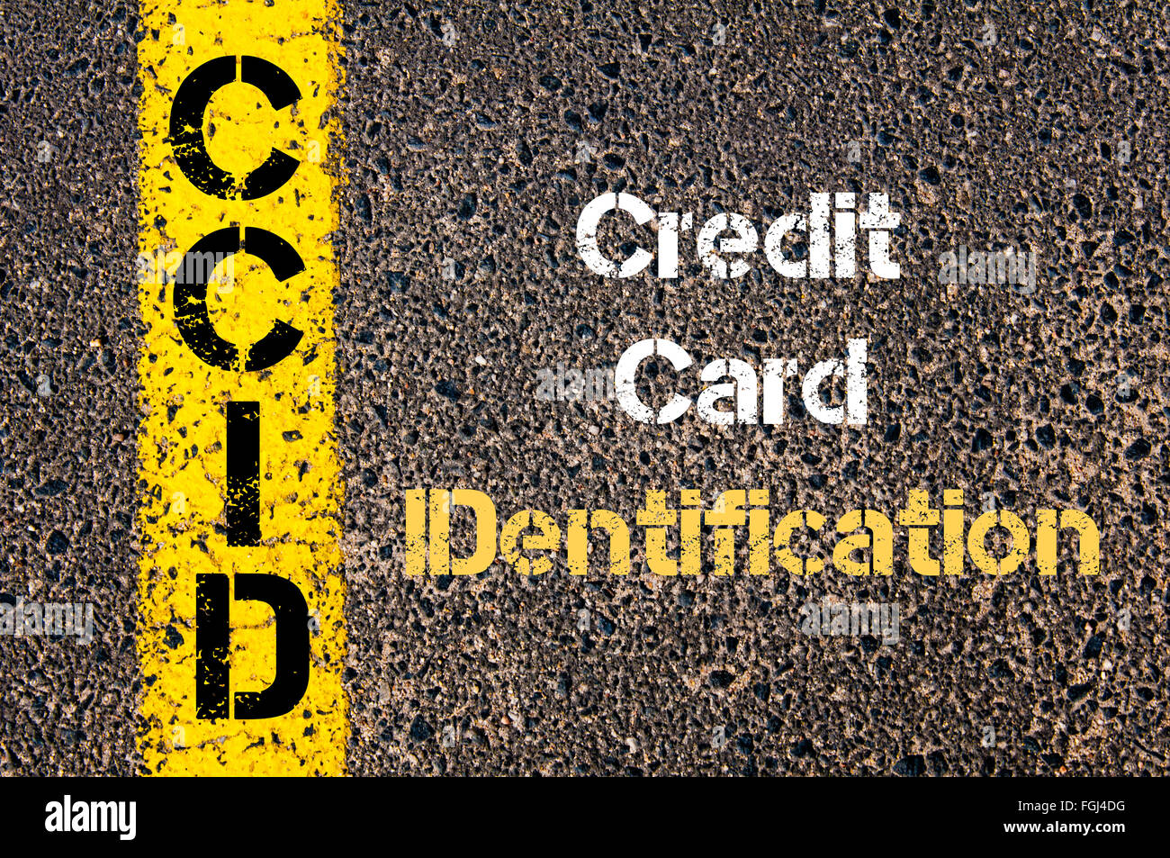 Concept image of Business Acronym CCID Credit Card IDentification ...