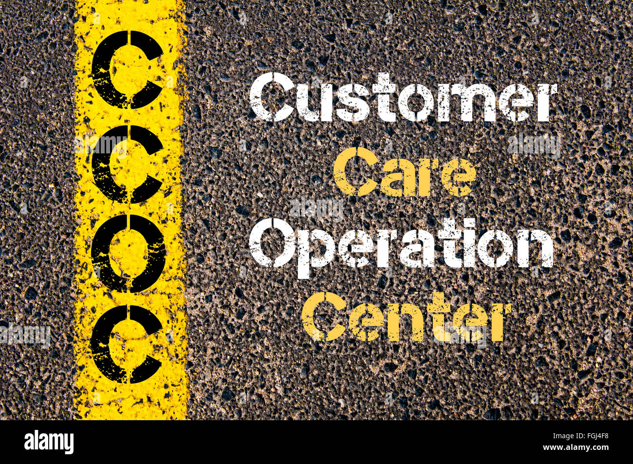 Concept image of Business Acronym CCOC Customer Care Operation Center ...