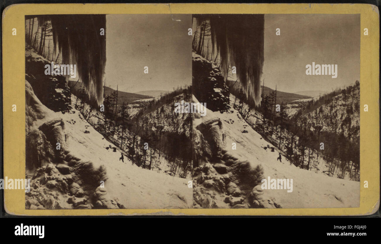 A striking view from beneath Kauterskill Falls, captured by E. & H.T ...