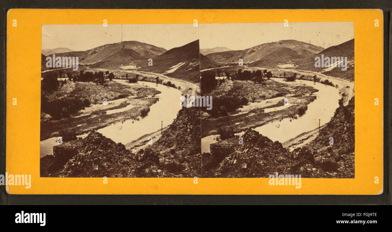 A photograph looking west from Red Cliffs, from the Robert N. Dennis ...