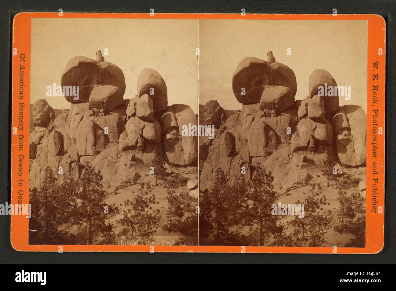 This photograph by W. E. Hook shows Magog, a notable point on the Pikes ...