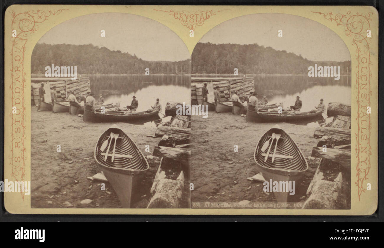 A photograph by Seneca Ray Stoddard showing the scene at Martin's in ...