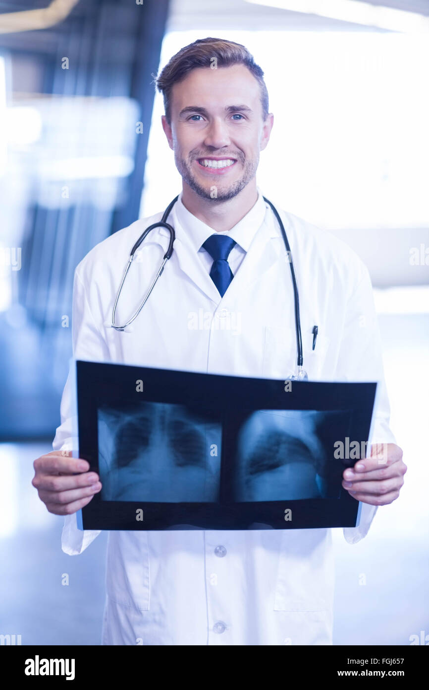 Happy radiologist holding x ray hi-res stock photography and images - Alamy