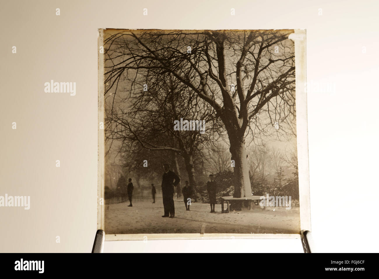 Magic Lantern glass Slide image Victorian Photography, show people in ...