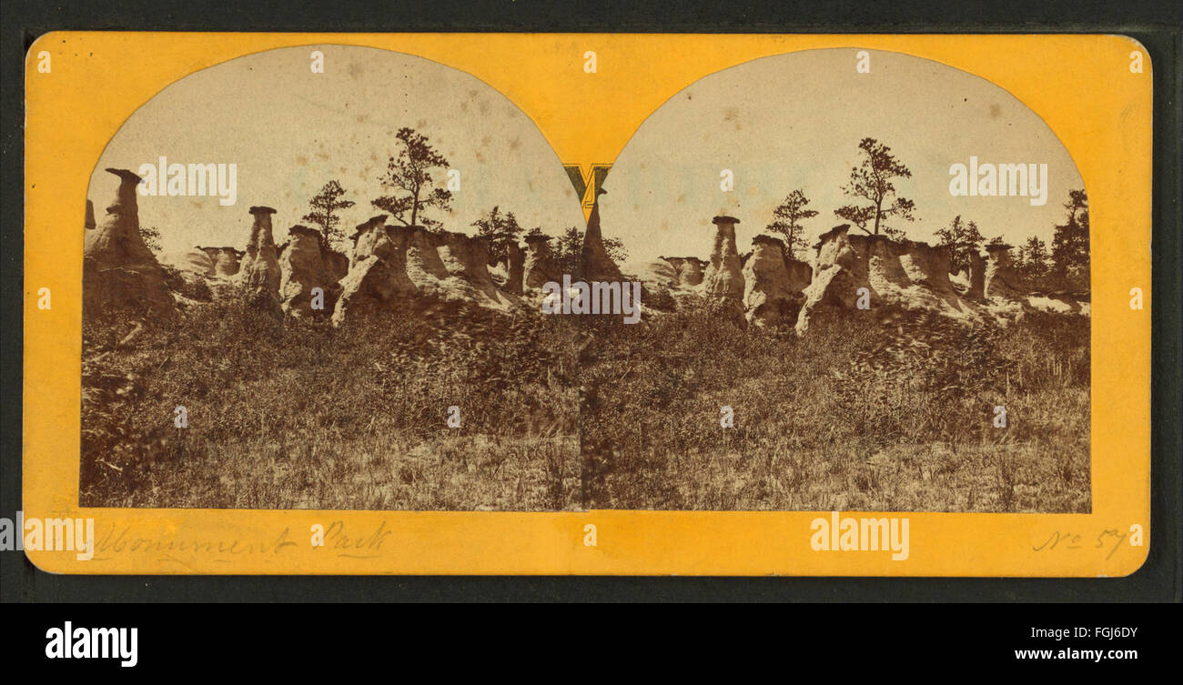 A photograph by William Gunnison Chamberlain of Monument Park ...