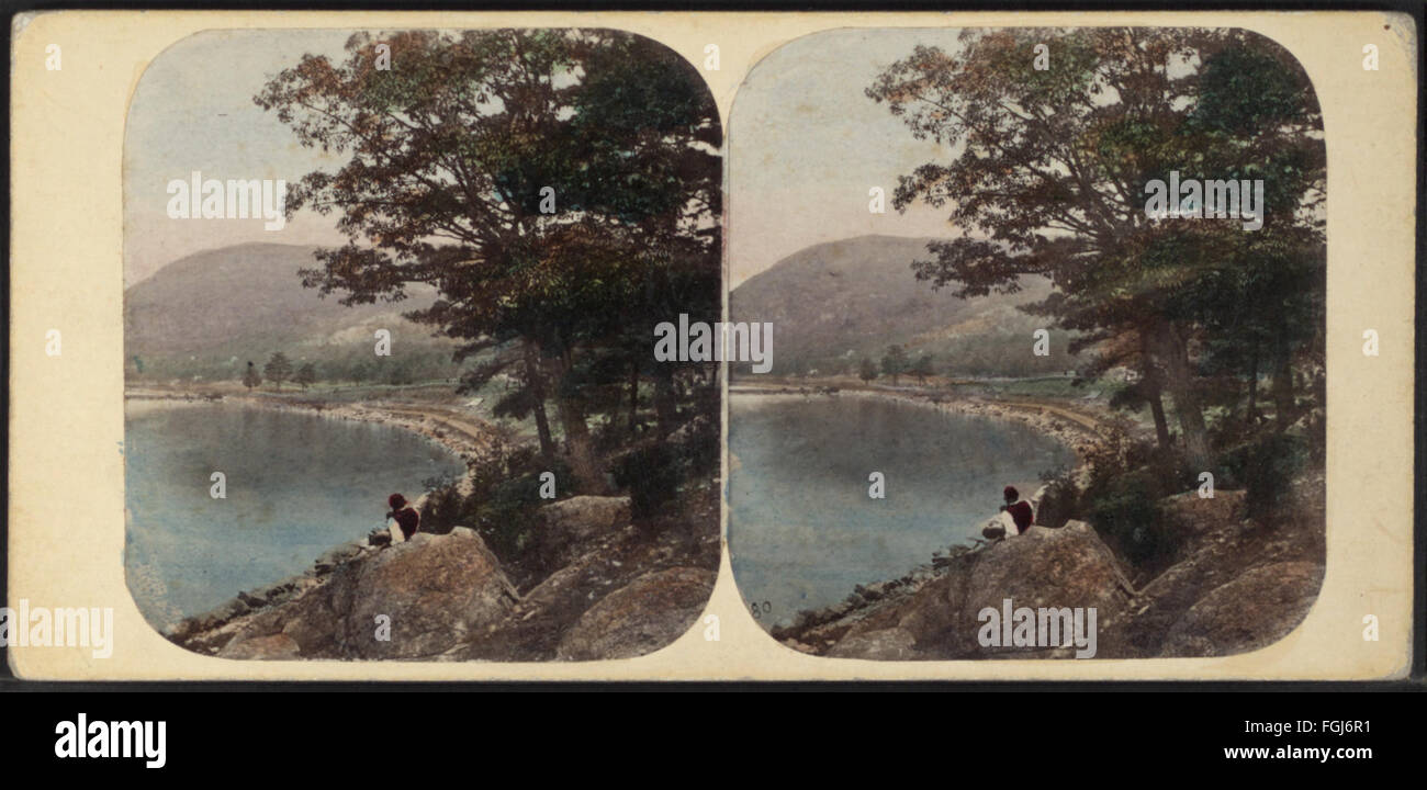 A photograph by E. & H.T. Anthony showing Mount Taurus from the village ...