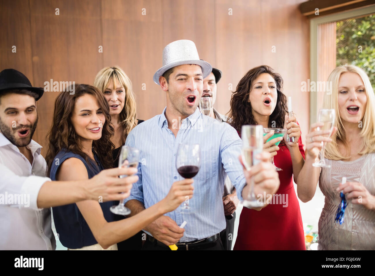 Group of friends having fun Stock Photo - Alamy