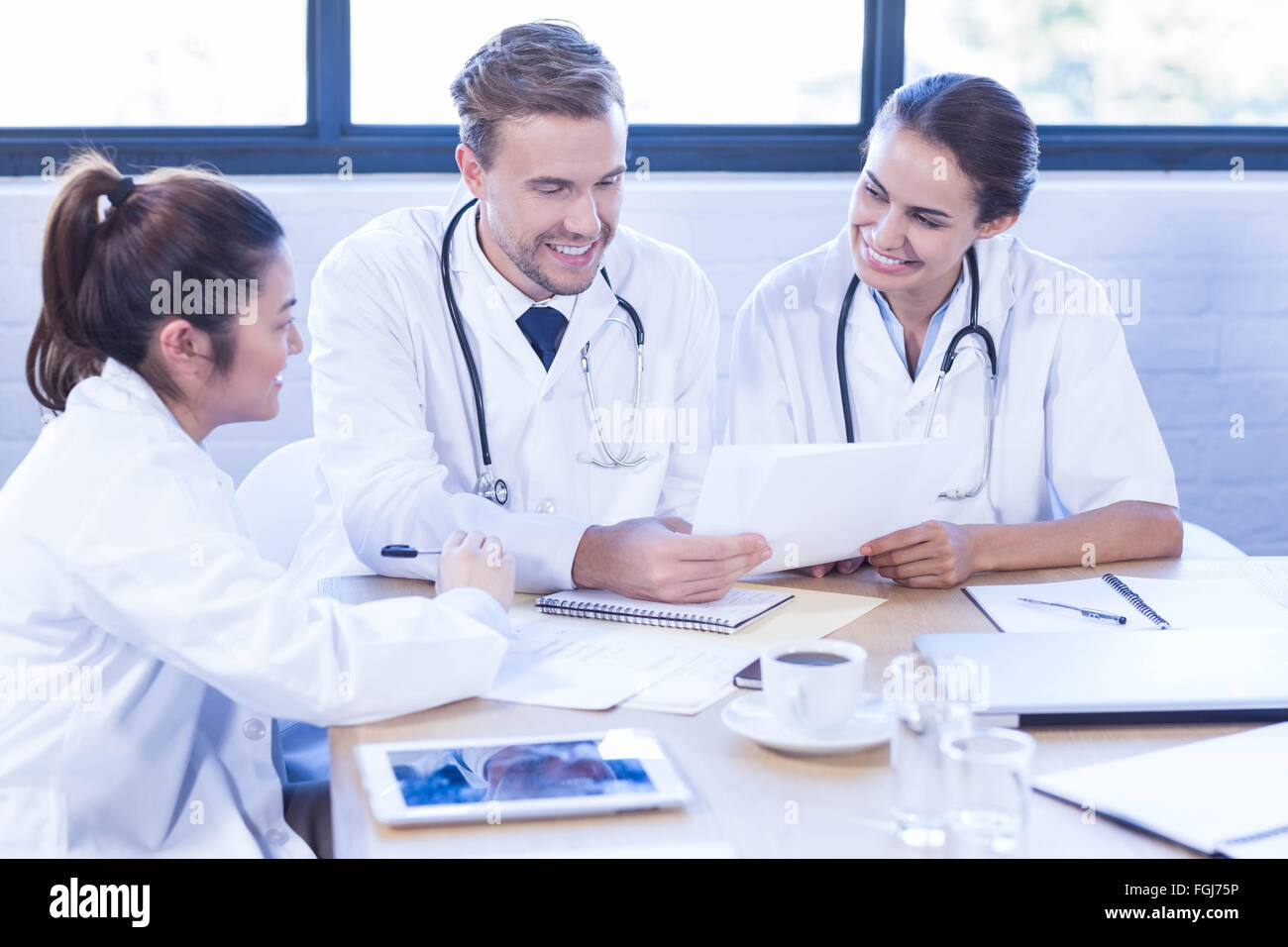Medical team meeting female physician hi-res stock photography and ...