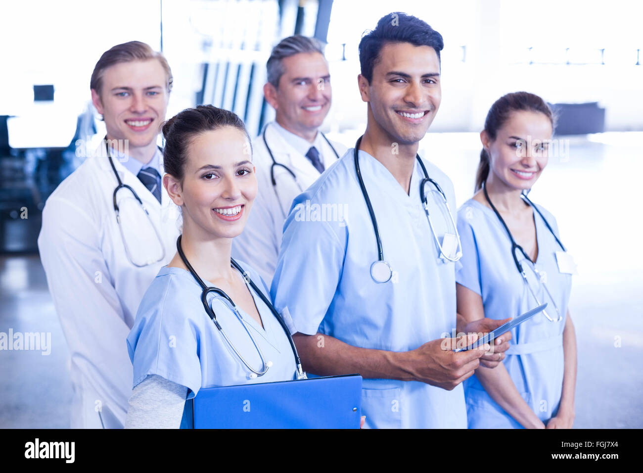 Portrait of medical team standing together Stock Photo - Alamy