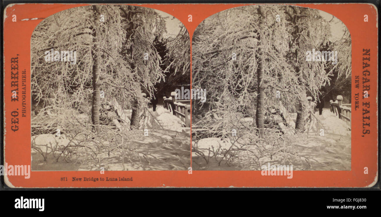 This photograph shows the newly constructed bridge leading to Luna ...