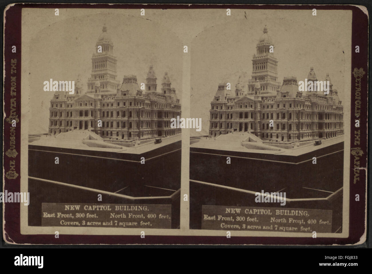 A photograph showing the New Capitol building, emphasizing its ...