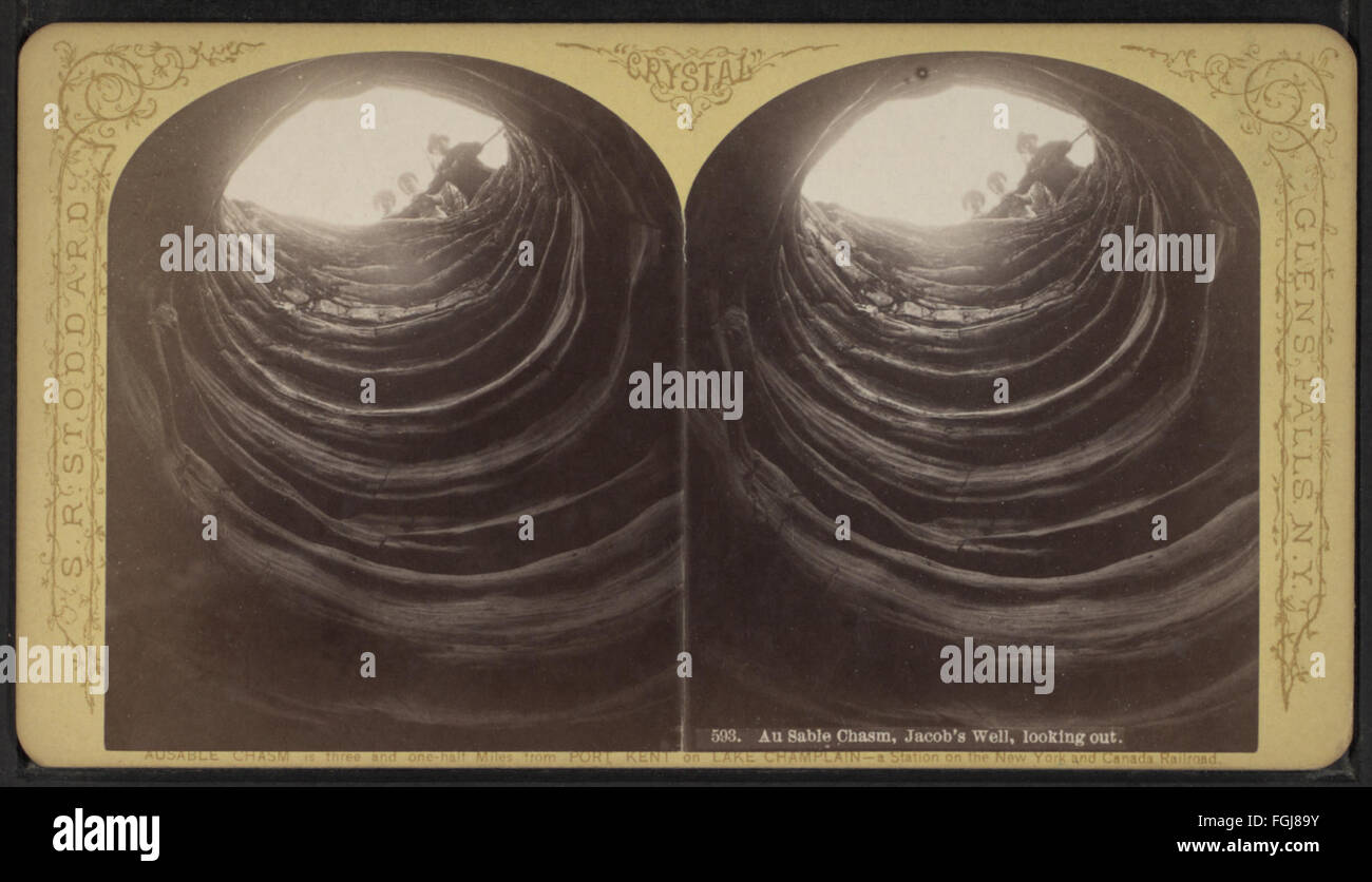 This photograph by Seneca Ray Stoddard captures Jacob's Well at Au ...