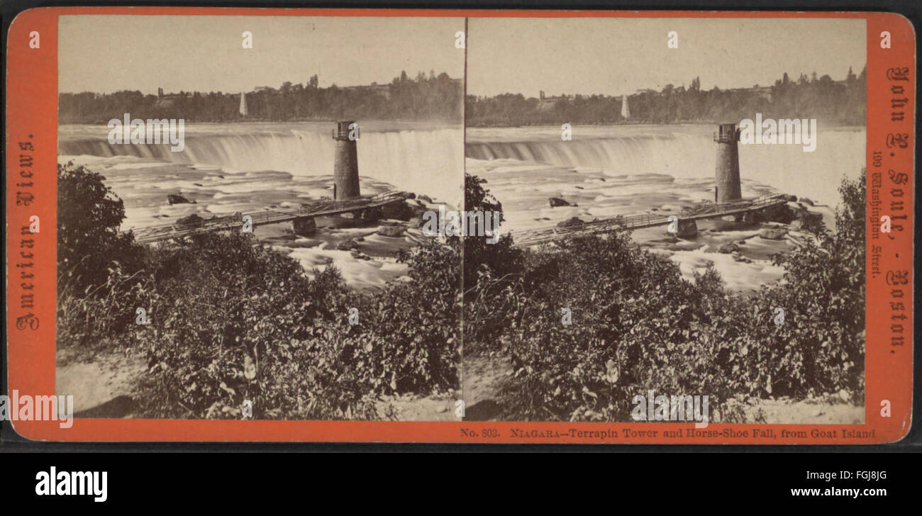 This image captures Terrapin Tower and the Horseshoe Fall at Niagara ...