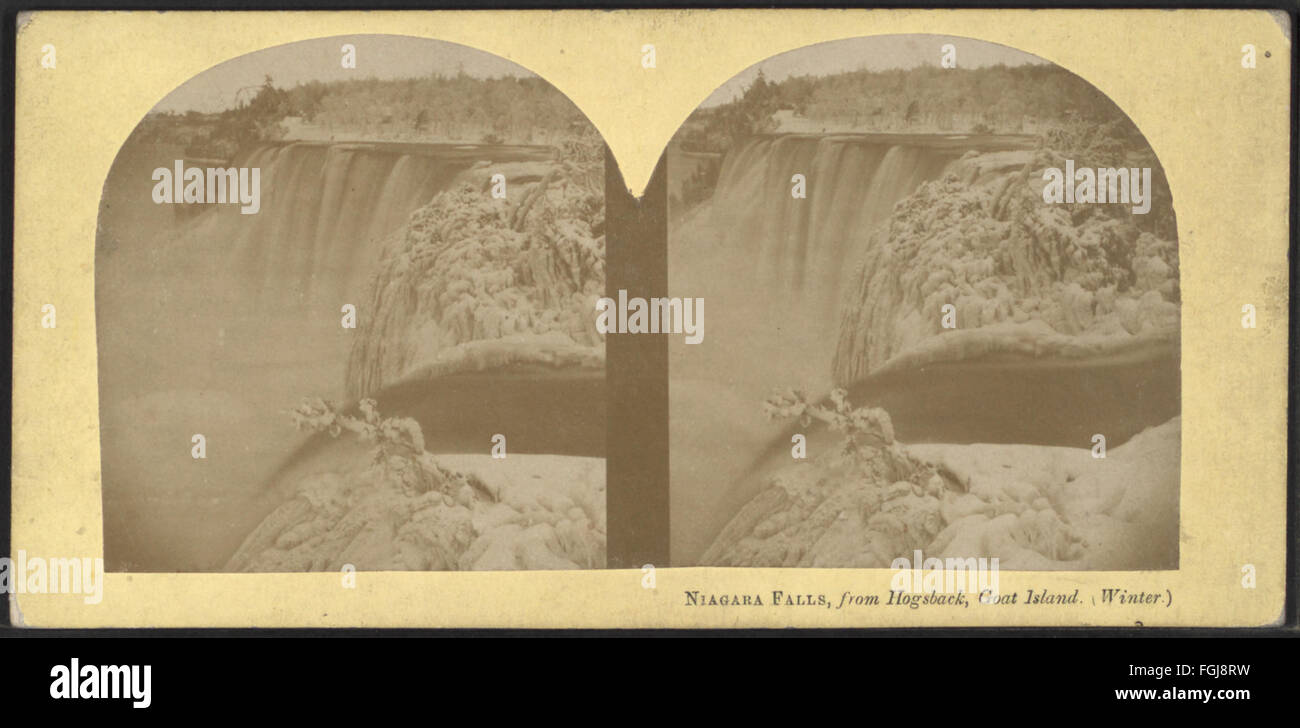 Photograph by Langenheim, Loyd & Co. showing Niagara Falls from ...