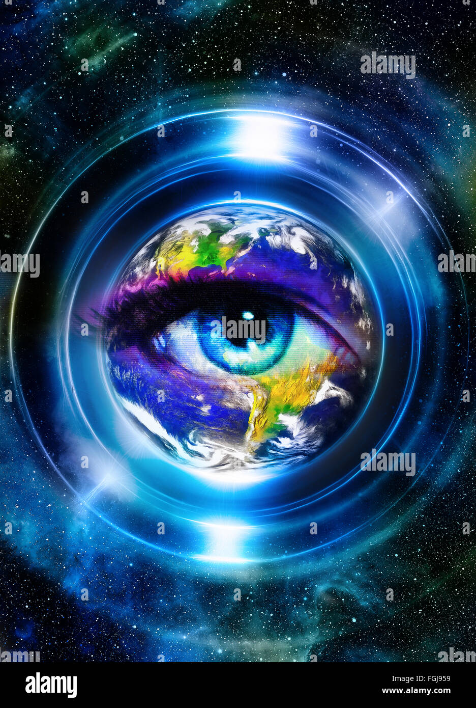 Face paint world map hi-res stock photography and images - Alamy