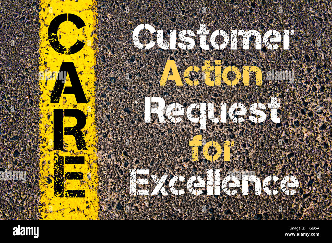 Concept image of Business Acronym CARE Customer Action Request for ...