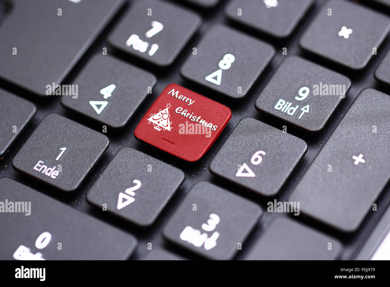 merry christmas keyboard Stock Photo - Alamy