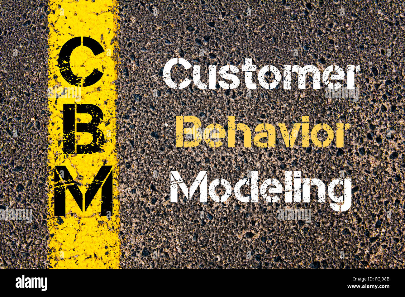 Concept image of Business Acronym CBM Customer Behavior Modeling ...