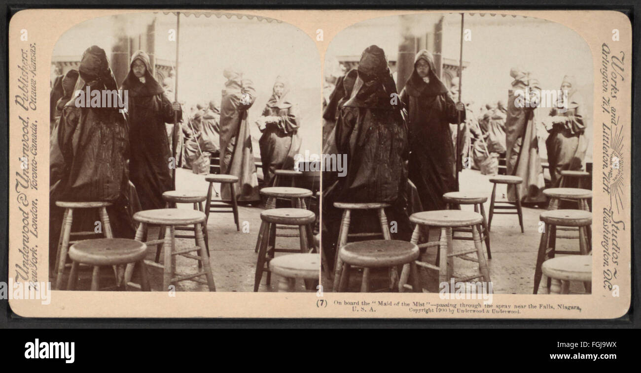 A photograph by Underwood & Underwood capturing the 'Maid of the Mist ...