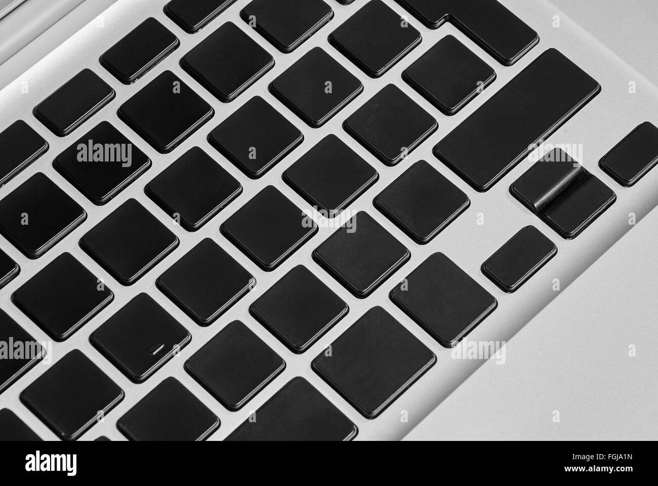 Keyboard buttons with free space for word Stock Photo - Alamy