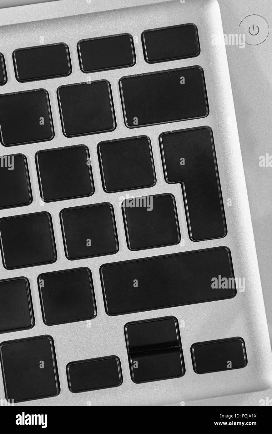 Keyboard buttons with free space for word Stock Photo - Alamy