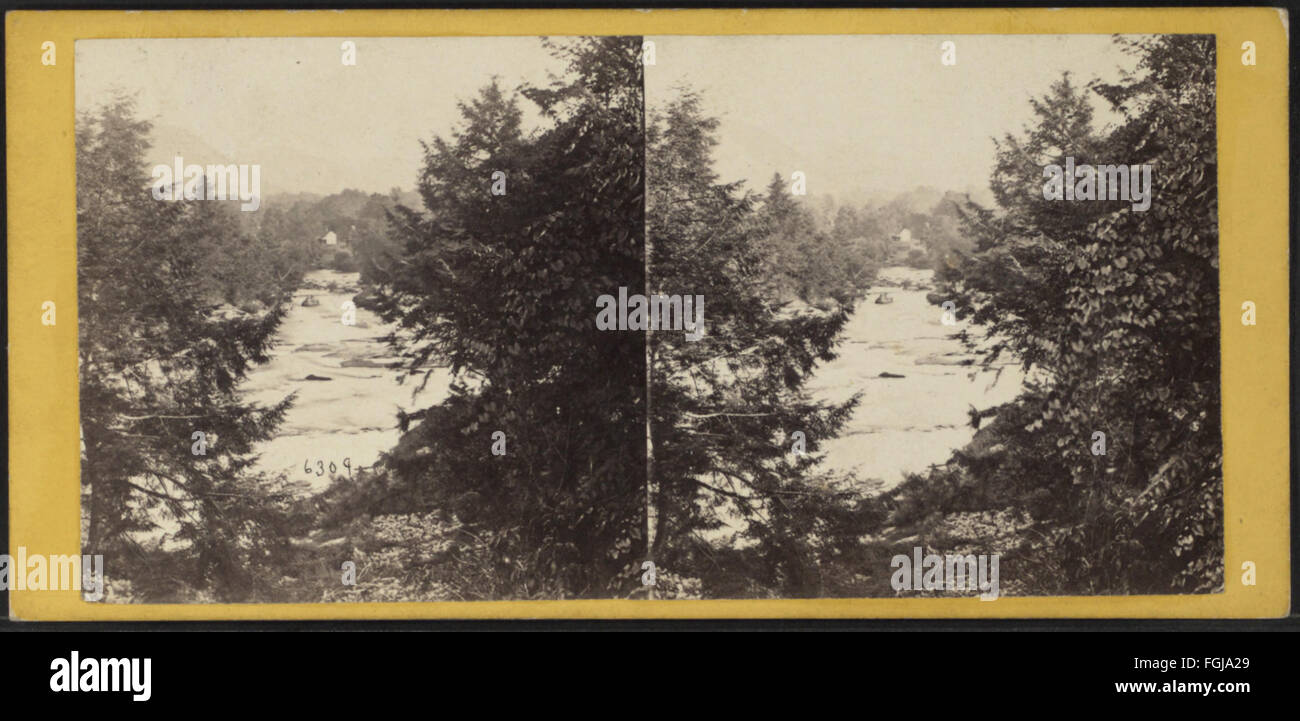 A photograph by E. & H.T. Anthony showing the Housatonic River at Falls ...
