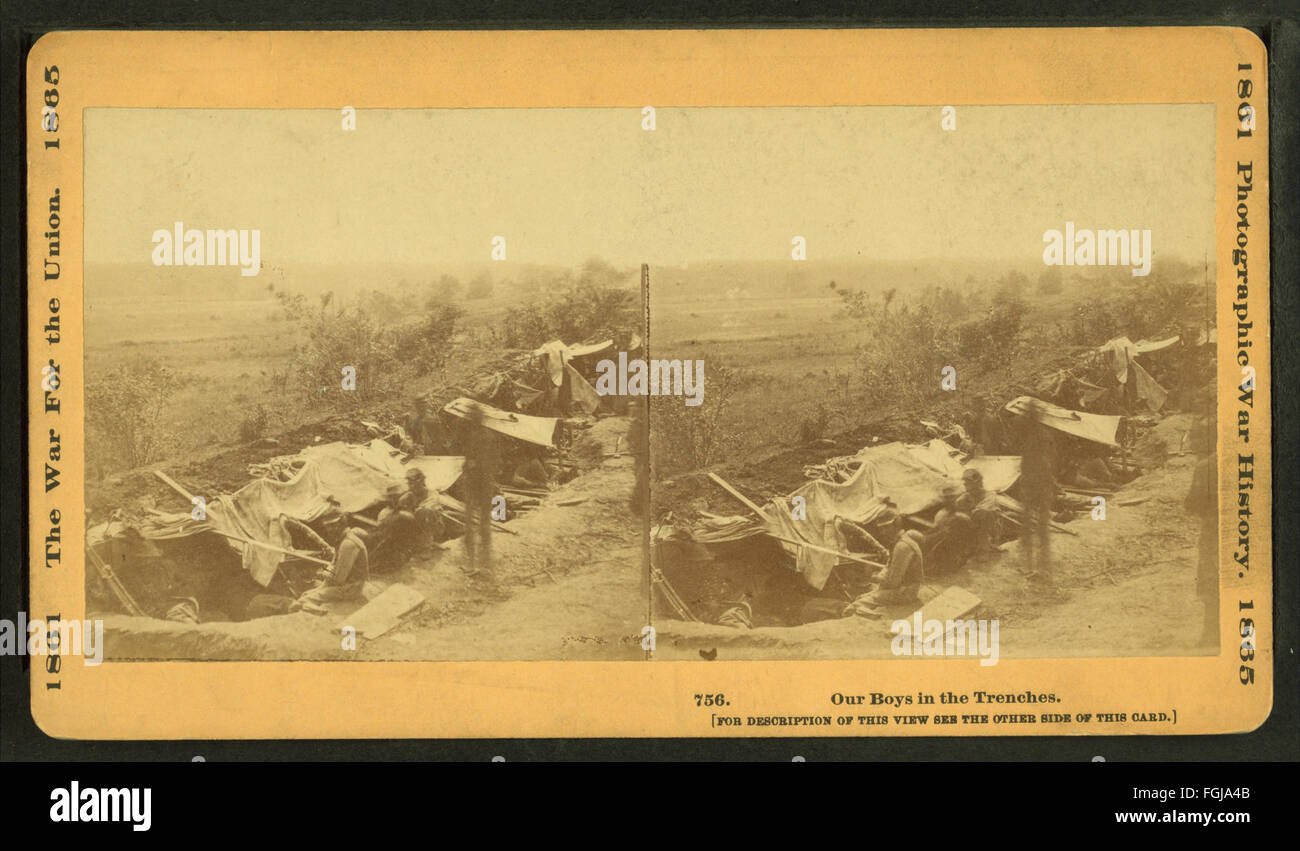 A photograph showing soldiers in the trenches, captured by Taylor ...