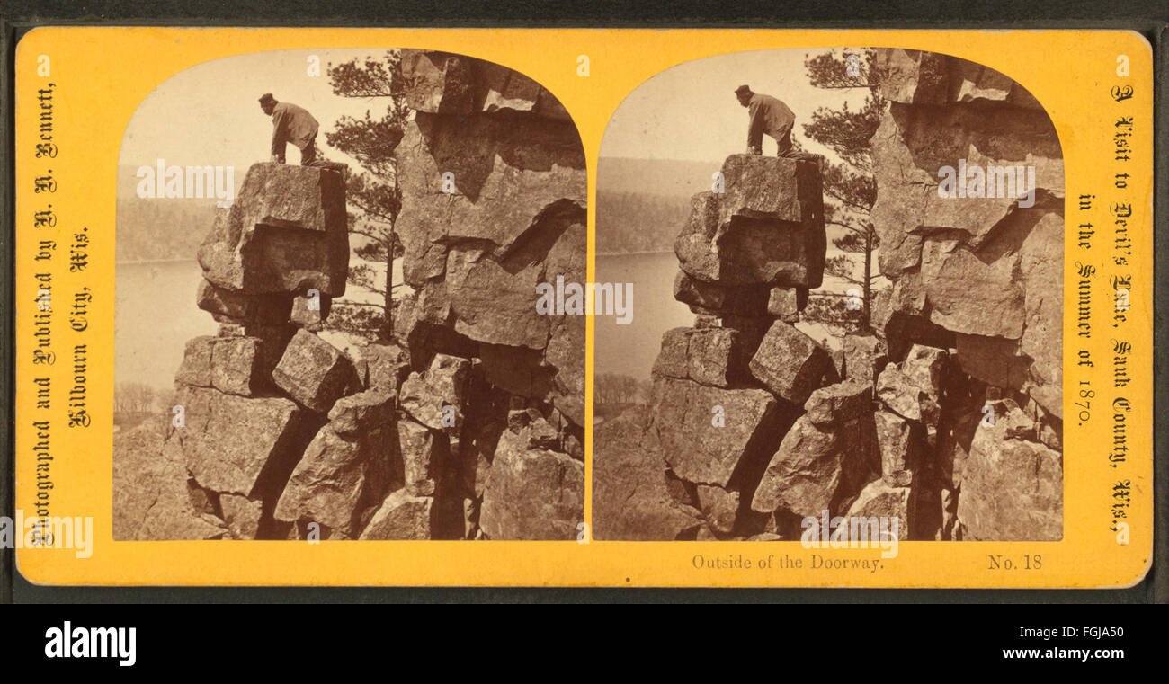 A photograph by Henry Hamilton Bennett showing the outside view of a ...