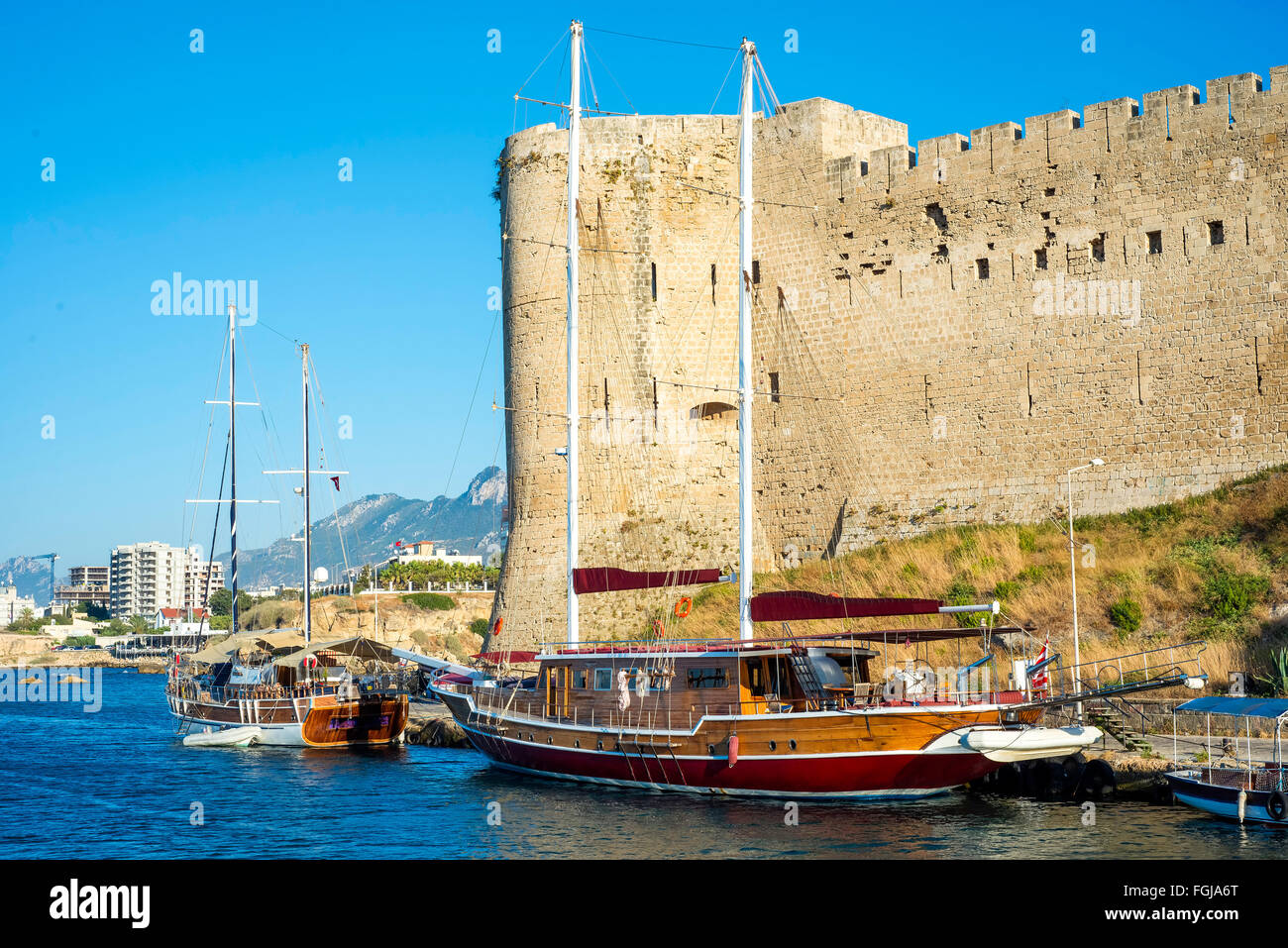 Kyrenia Castle, North East Tower (Lusignan). Cyprus Stock Photo - Alamy