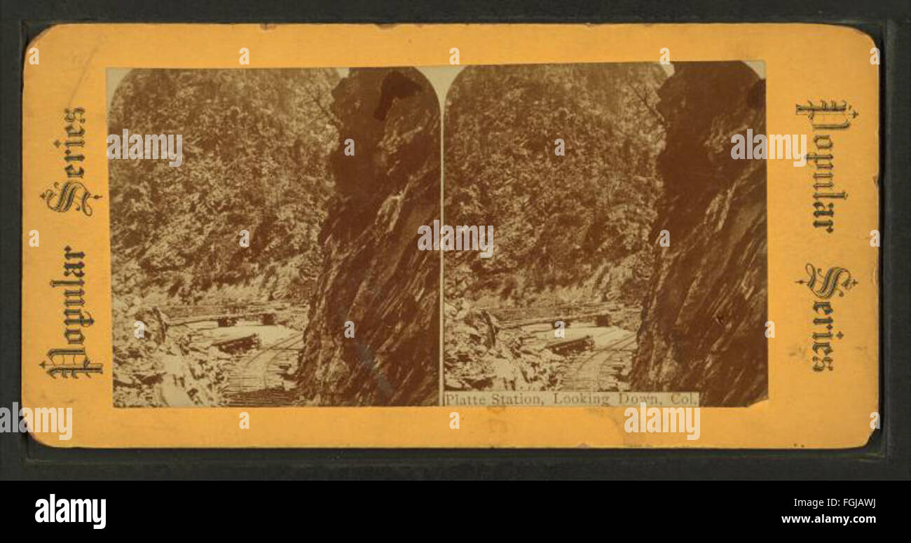 A stereoscopic view from the Robert N. Dennis collection showing Platte ...