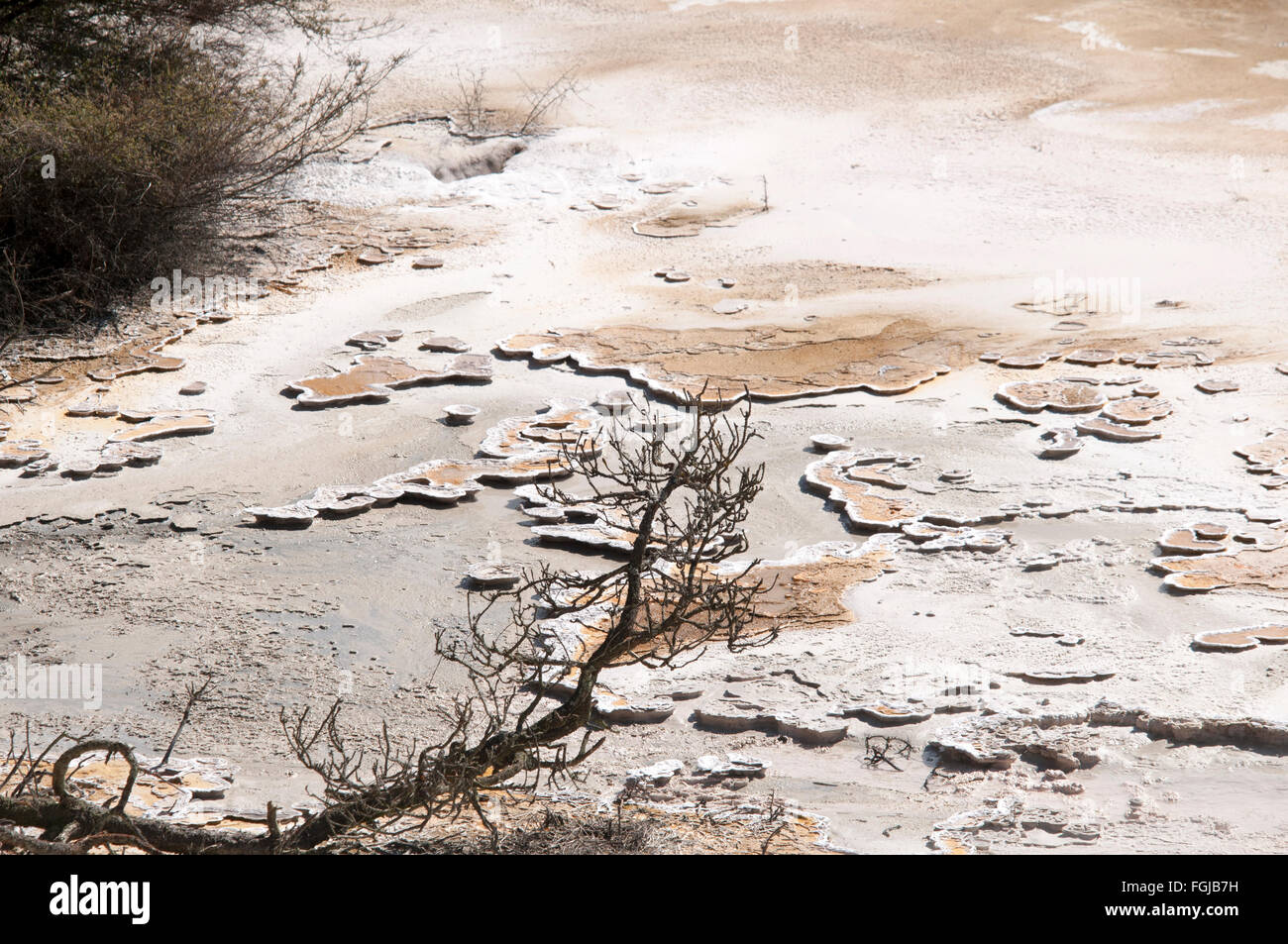 Artist's palette in Orakei Korako is a 10000 square meter sinter ...