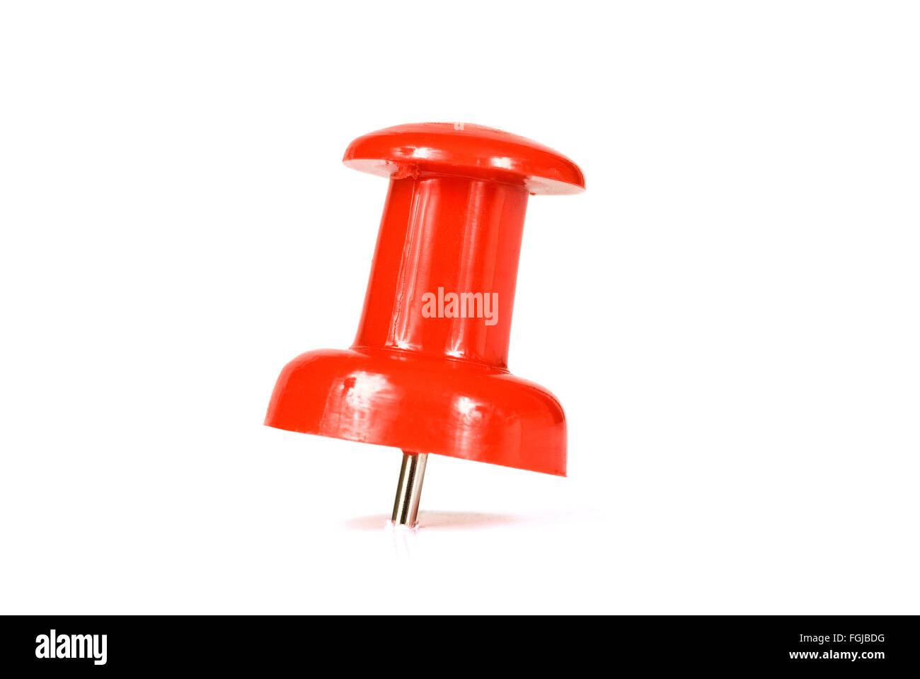 Red Push Pin Stock Photo - Alamy