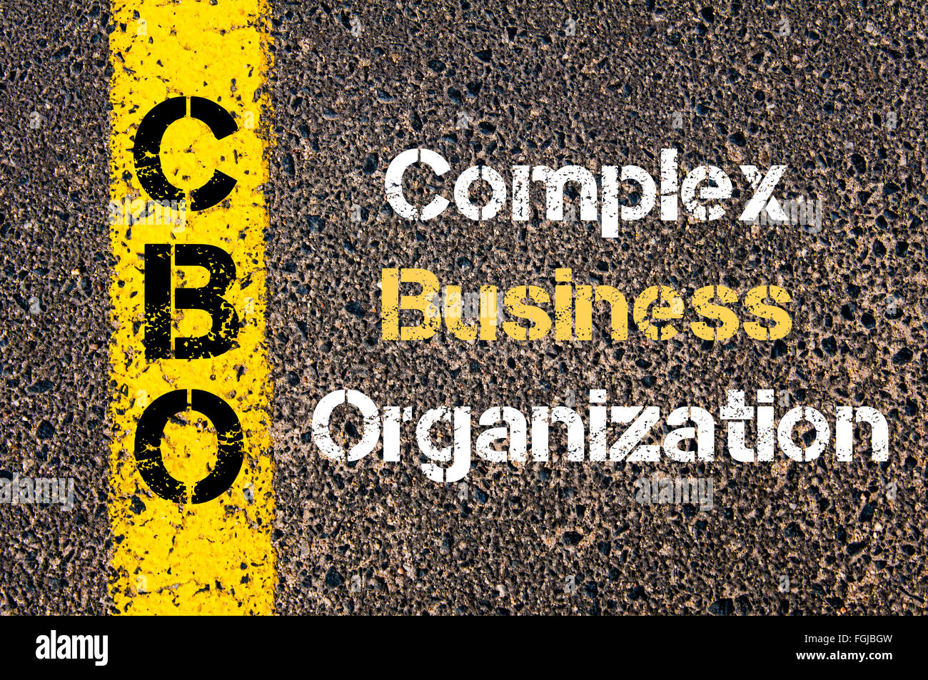 Concept image of Business Acronym CBO Complex Business Organization ...