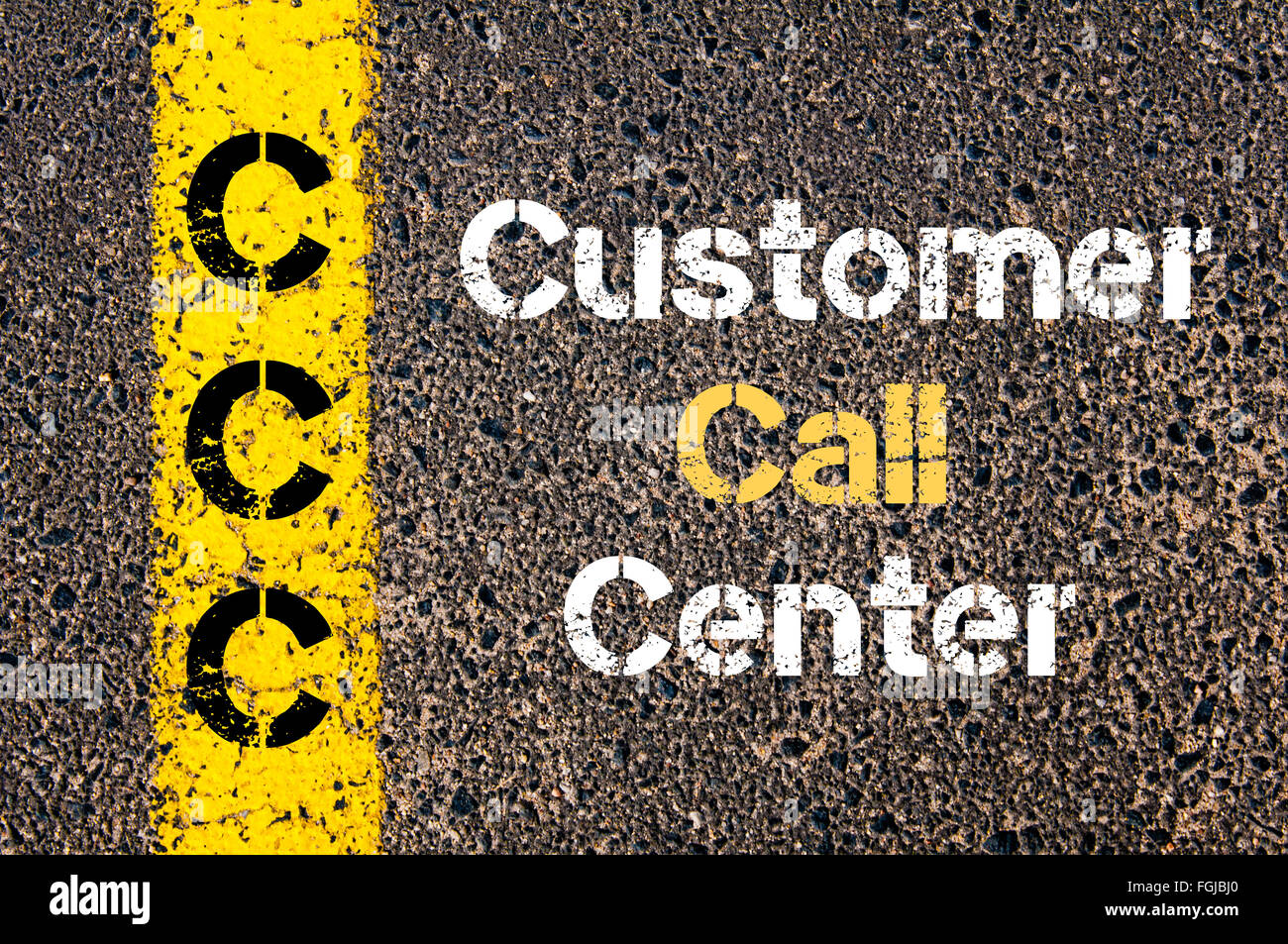 Concept image of Business Acronym CCC Customer Call Center written over ...