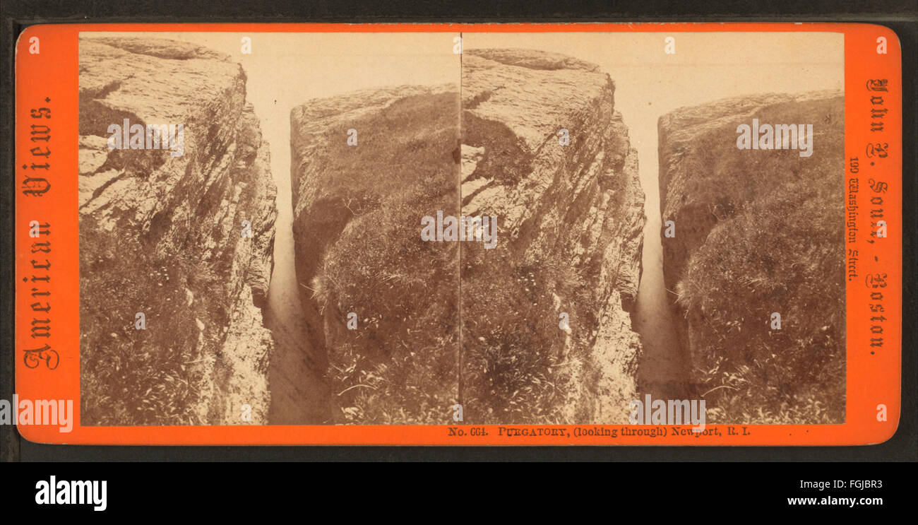 A photograph of Purgatory, a scenic location in Newport, Rhode Island ...