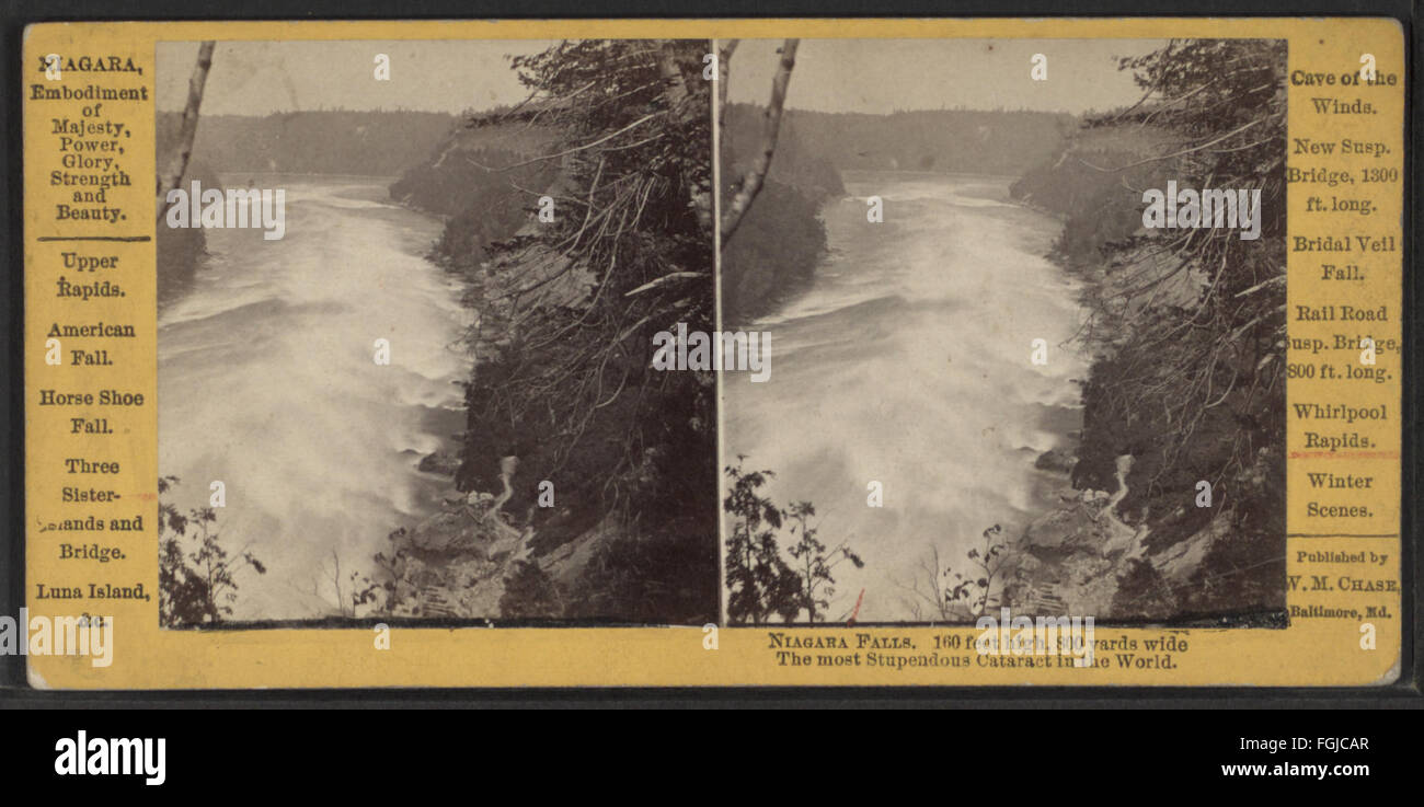This photograph by William M. Chase shows the rapids, highlighting the ...