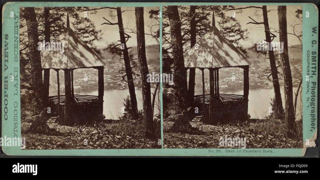 Rest at Prospect Rock, by Smith, Washington G., 1828-1893 Stock Photo ...