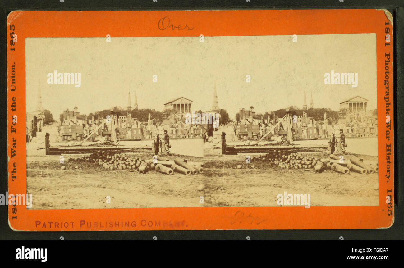 A photograph by Taylor & Huntington depicting the ruins of Richmond ...