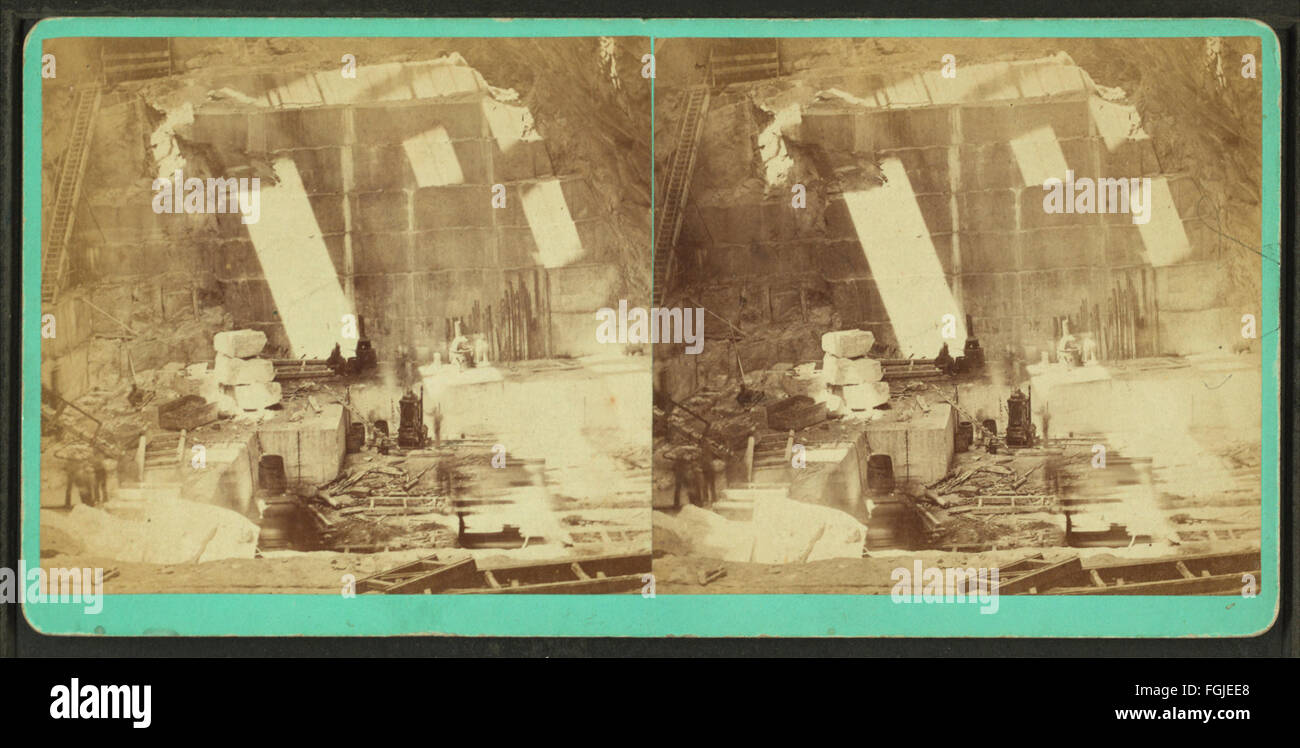 A photograph of Sheldon's Marble Quarry in West Rutland, capturing the ...