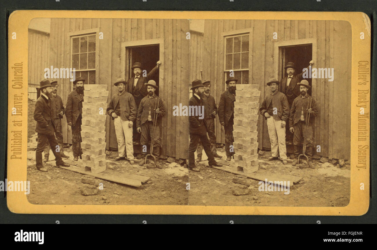 This photograph by James Collier shows silver bricks, focusing on their ...