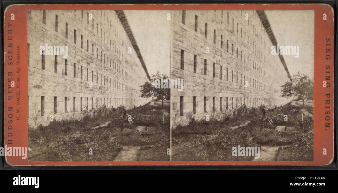 This photograph depicts Sing Sing Prison, located in Ossining, New York ...