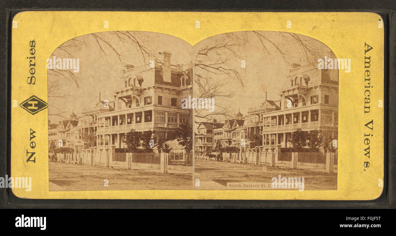 A photograph of South Battery Street in Charleston, South Carolina ...
