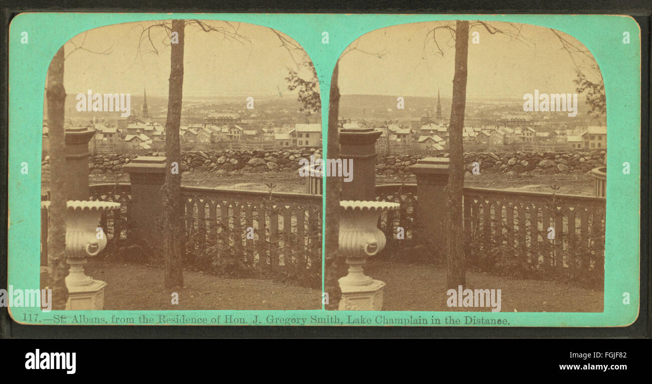 A photograph taken from the residence of Hon. J. Gregory Smith, showing ...