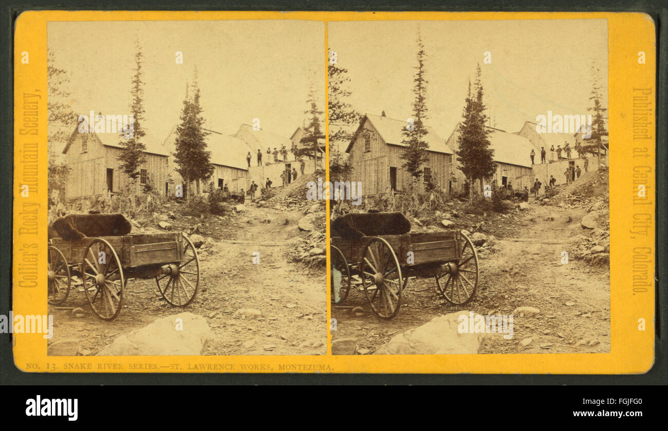 A photograph by James Collier depicting the St. Lawrence Works in ...