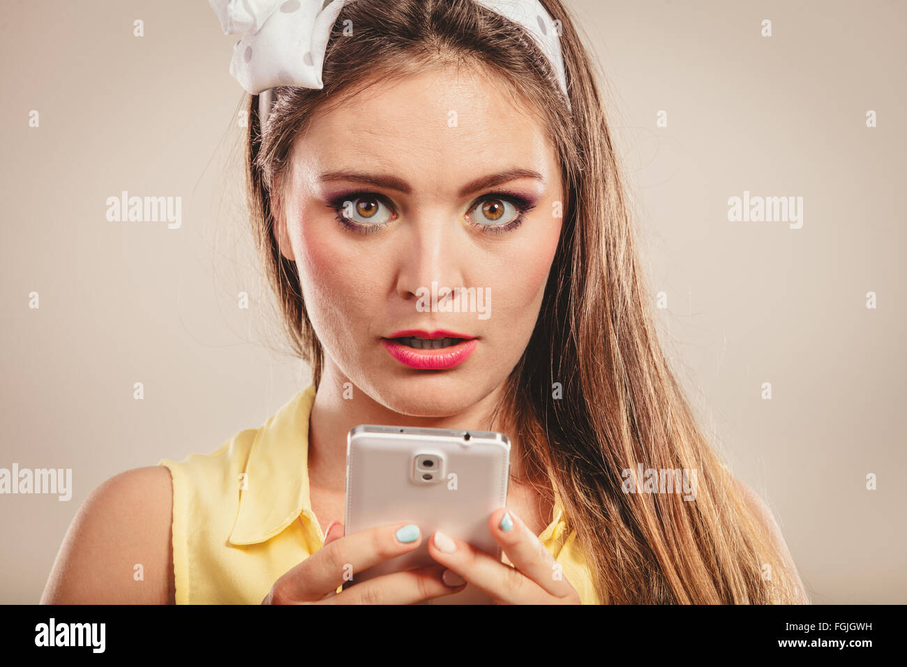 Attractive retro fifties pinup girl hi-res stock photography and images ...