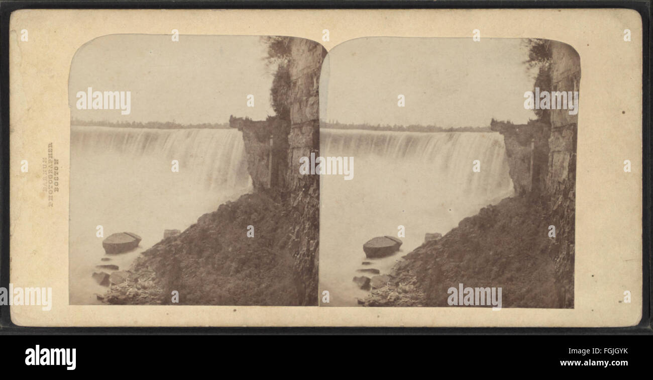 Photograph of Table Rock at Niagara Falls, showcasing the rock ...