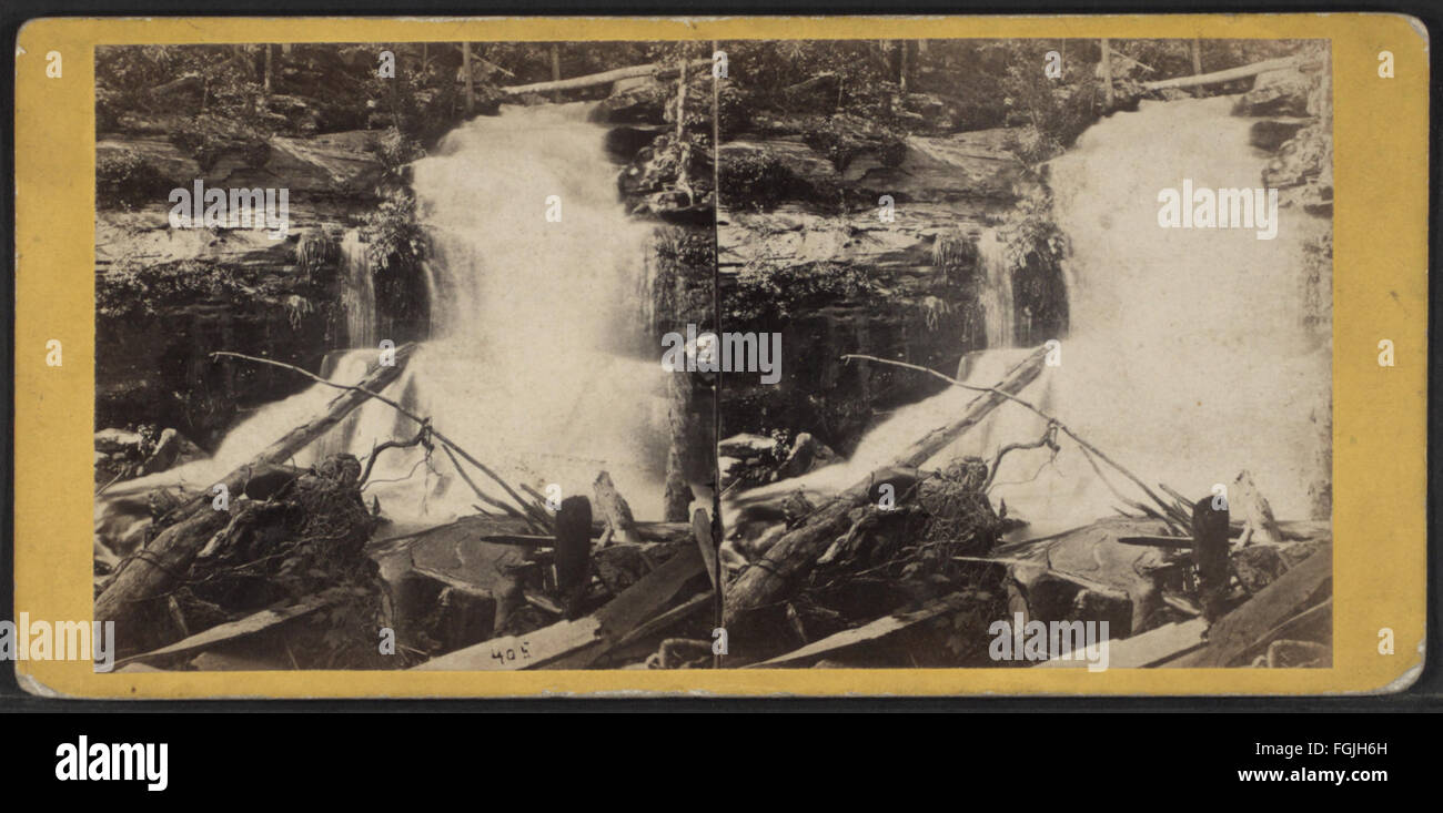 A photograph by E. & H.T. Anthony showing the Terrace Cascade in the ...