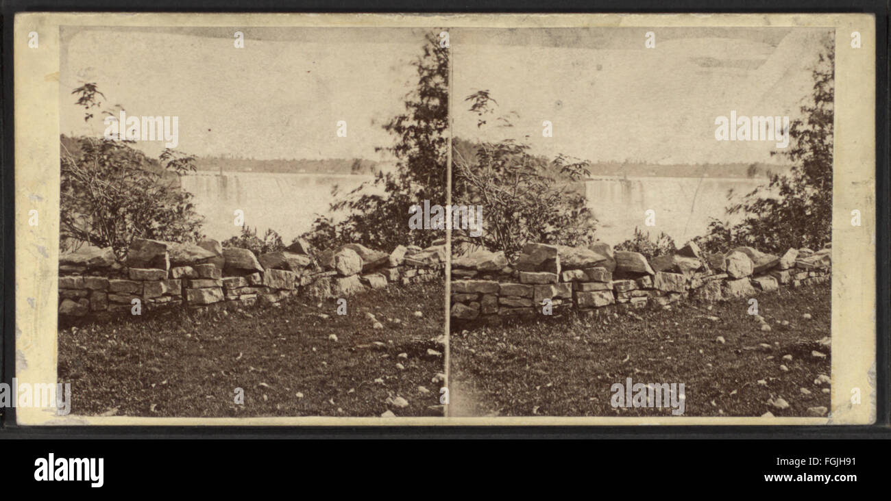 A photograph showing Terrapin Tower and Horseshoe Fall taken from the ...
