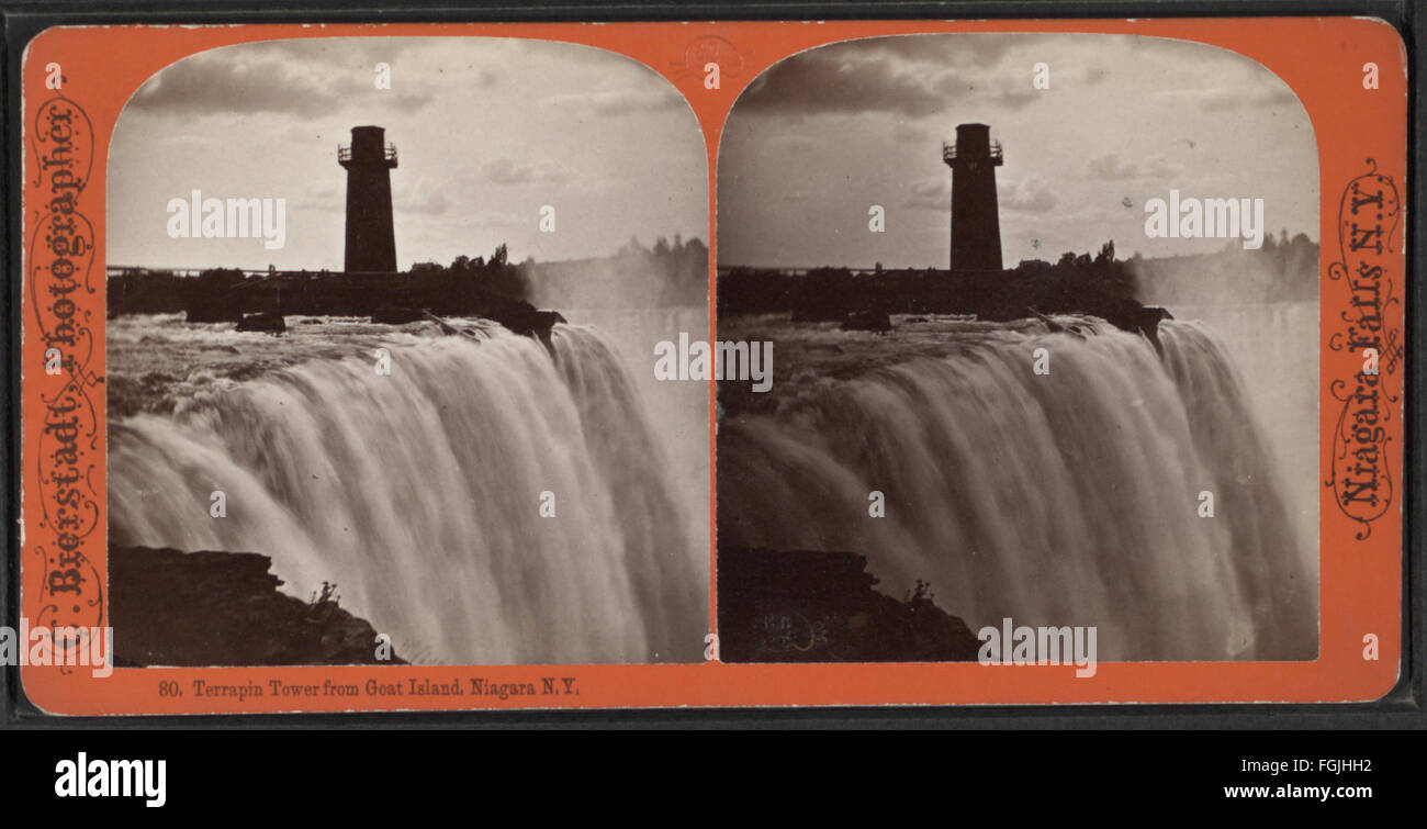 Photograph of Terrapin Tower taken from Goat Island in Niagara, New ...